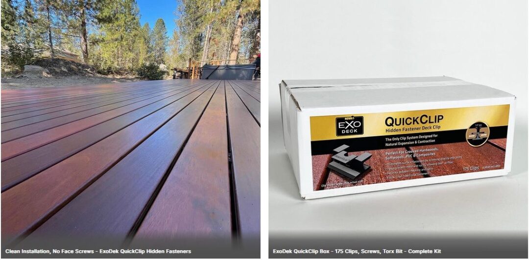 Exo Deck - QuickClip Hidden Deck Fastener - Brazilian Hardwood | Ipe ...