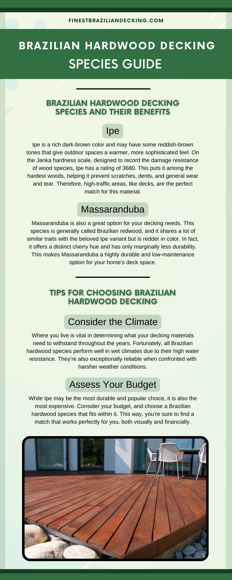 Brazilian Hardwood Decking Species Guide - Brazilian Hardwood | Ipe ...